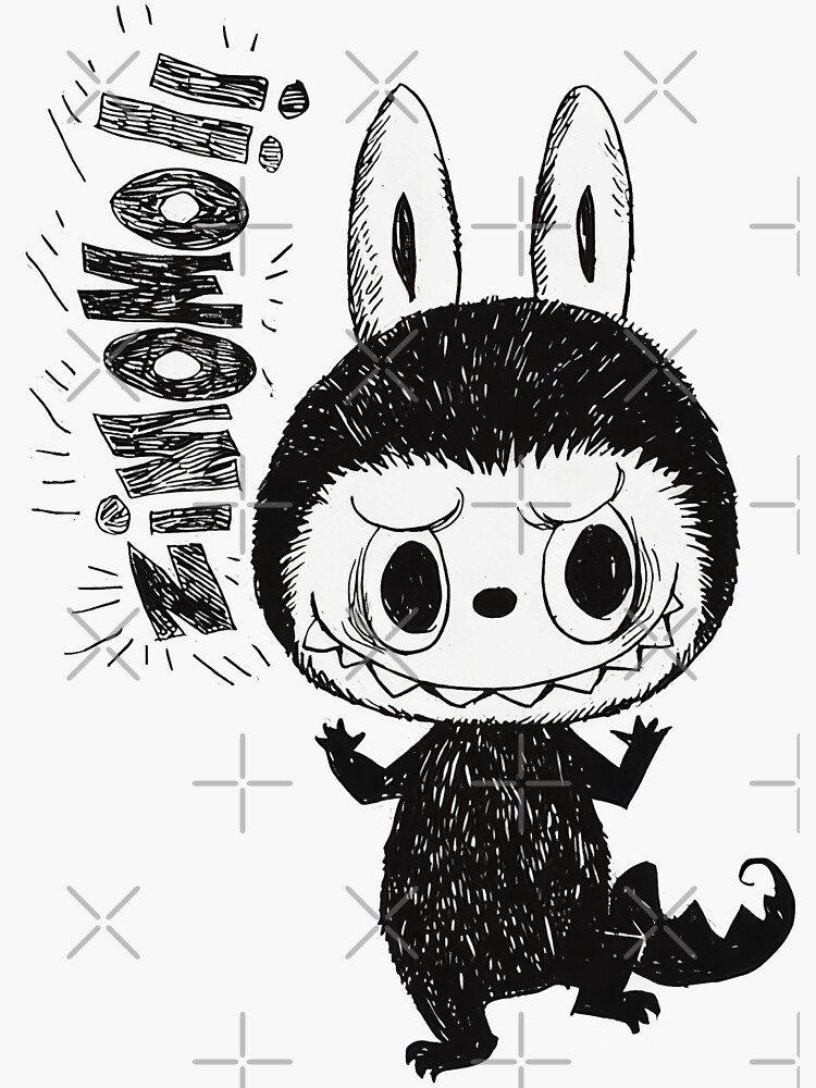 "POP MART Labubu Nimomo Cute Cartoon By Popmart" Sticker for Sale by ...