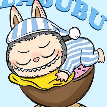 "POP MART Labubu Sleep Cute Cartoon By Popmart" Sticker for Sale by POP ...