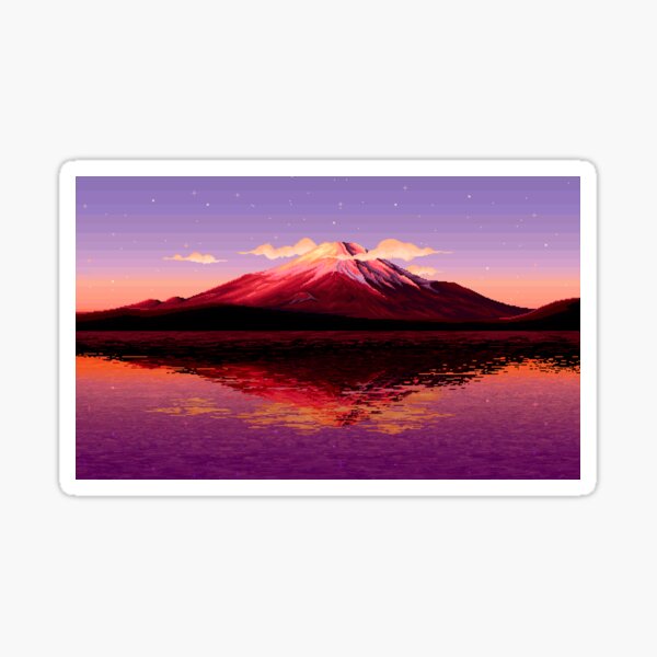 "Mount Fuji" Sticker for Sale by Erienstrf | Redbubble
