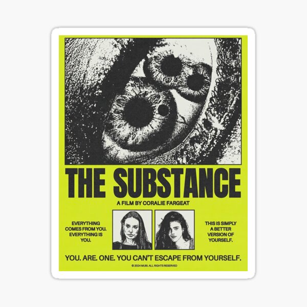 "The Substance Movie Horror Style" Sticker for Sale by SheriPeroni ...