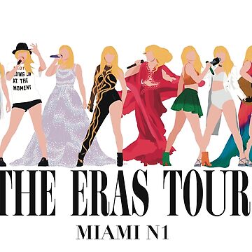 "Miami Night 1 - The Eras Tour" Sticker for Sale by ts-art13 | Redbubble
