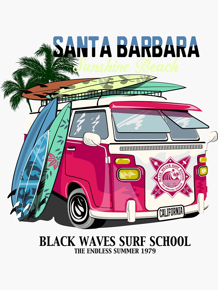 "Santa Barbara" Sticker for Sale by Lavir | Redbubble