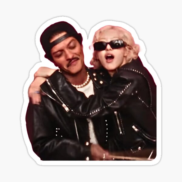 "Bruno Mars and Rose Apt" Sticker for Sale by ThemeBros | Redbubble