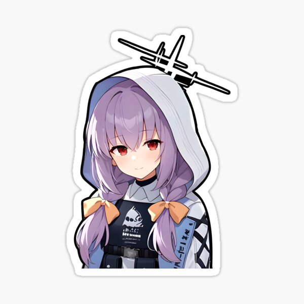 "Atsuko blue archive Sticker Hakari Atsuko decals Anime blue archive ...