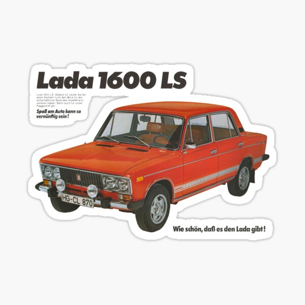 "LADA 1600" Sticker by ThrowbackMotors | Redbubble