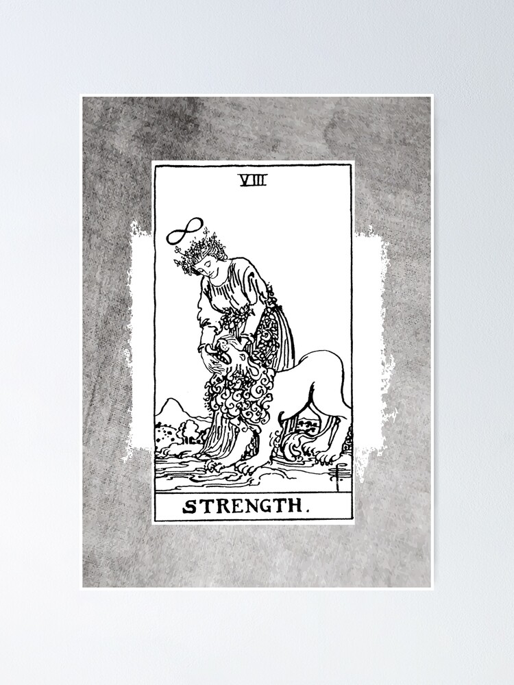 "Tarot / The Strength / Rider Waite" Poster by tanabe | Redbubble