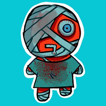 "Captain Curly Mouthwashing Sticker" Sticker for Sale by jellywizerd ...