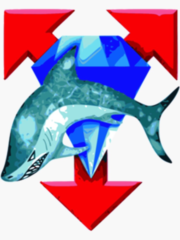 "Clan Diamond Shark Logo " Sticker for Sale by OctopusDL | Redbubble