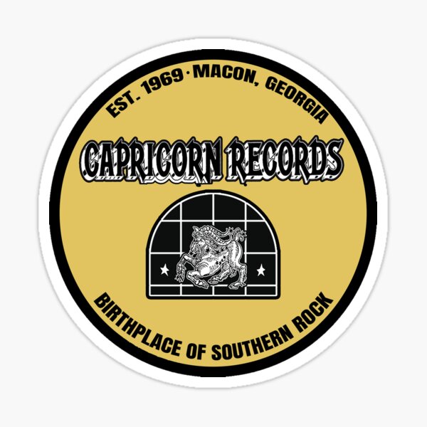 "Capricorn Records Birthplace of Southern Rock Record Label " Sticker ...