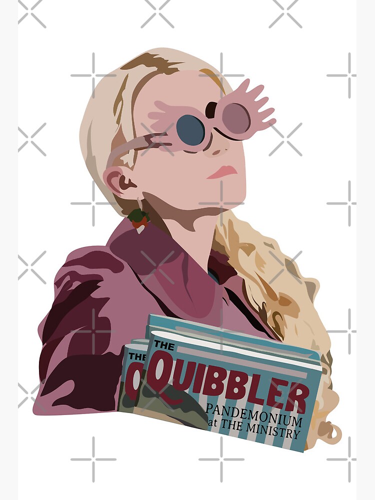 "Luna Lovegood Quibbler" Art Board Print by RaineIs0ver | Redbubble