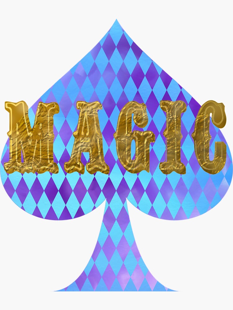 "Magic Spades" Sticker for Sale by TearsFromVenus | Redbubble