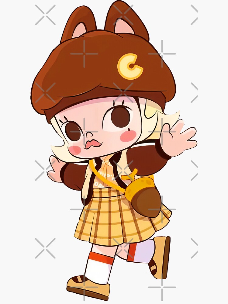 "POP MART Molly Collection Fall Cute Art By Popmart" Sticker for Sale ...