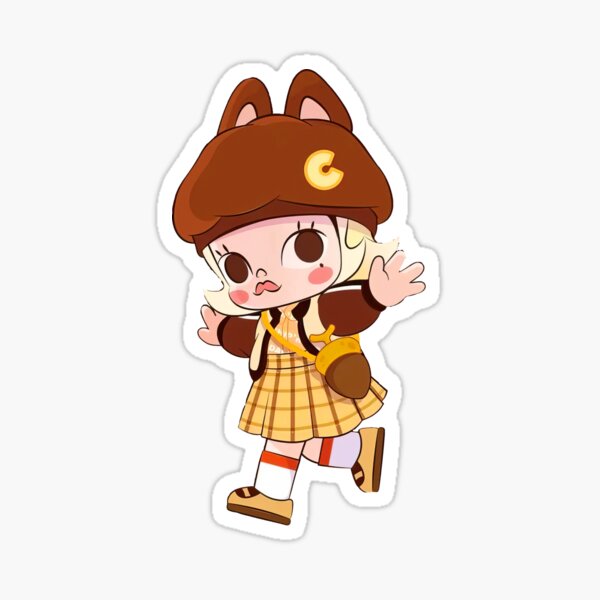 "POP MART Molly Collection Fall Cute Art By Popmart" Sticker for Sale ...