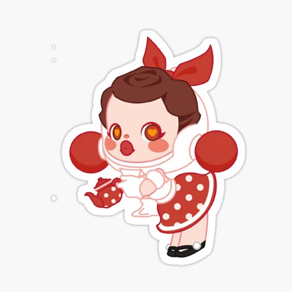 "POP MART Skullpanda Baby Cute Red By Popmart" Sticker for Sale by POP ...