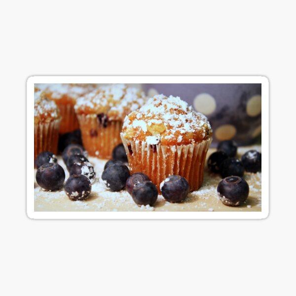 "Blueberry Muffins" Sticker by jskompski | Redbubble