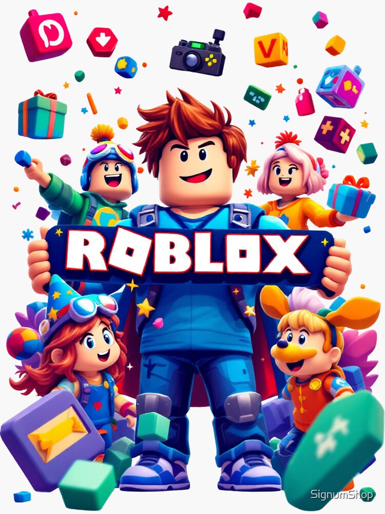 "Roblox Vibrant - Kids" Sticker for Sale by GemiGarp | Redbubble