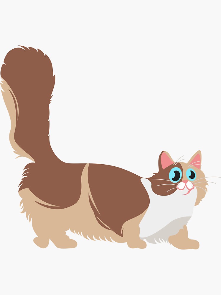 "Adorable Munchkin Cat Gifts" Sticker by Dogvills | Redbubble