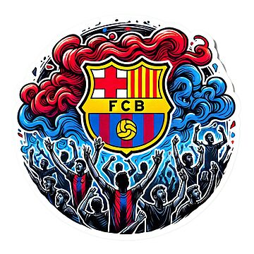 "Barcelona Barça Sticker Ultras Torcida Organizada Smoke" Sticker for ...