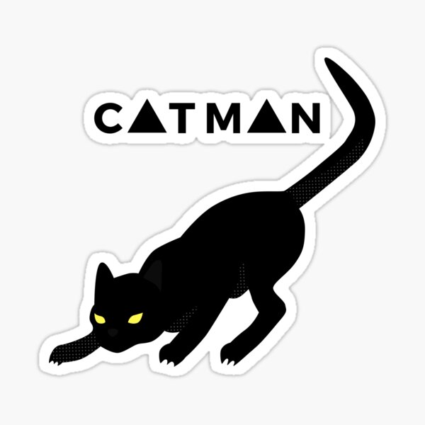 Catman- Superhero Cat Stickers | Redbubble