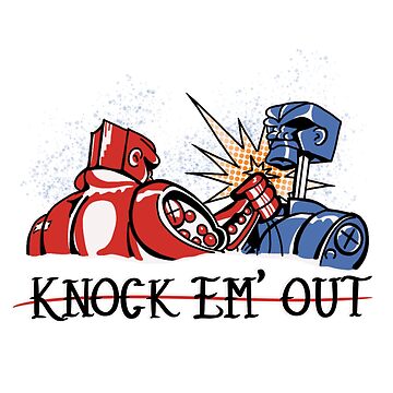 "KNOCK EM’ OUT" Sticker for Sale by TattooTrek305 | Redbubble