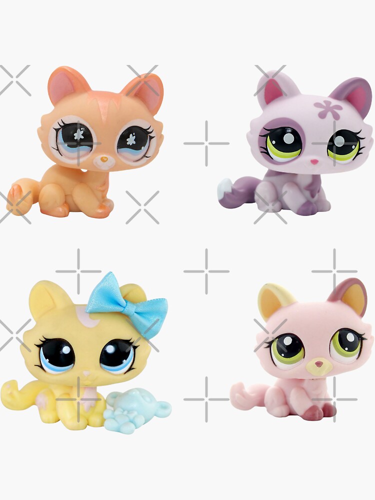 "lps cat sticker pack" Sticker for Sale by rainlilystudio | Redbubble