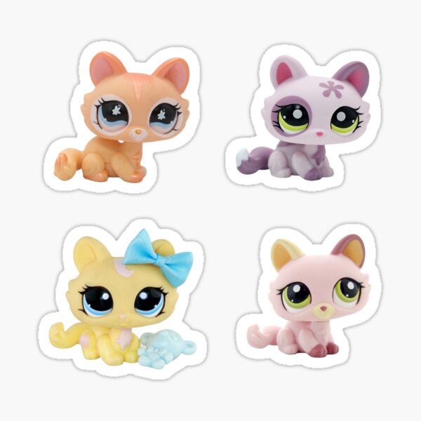 "lps cat sticker pack" Sticker for Sale by rainlilystudio | Redbubble