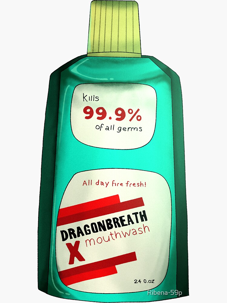 "Mouthwashing game (dragonbreath mouthwash)" Sticker for Sale by Ribena ...