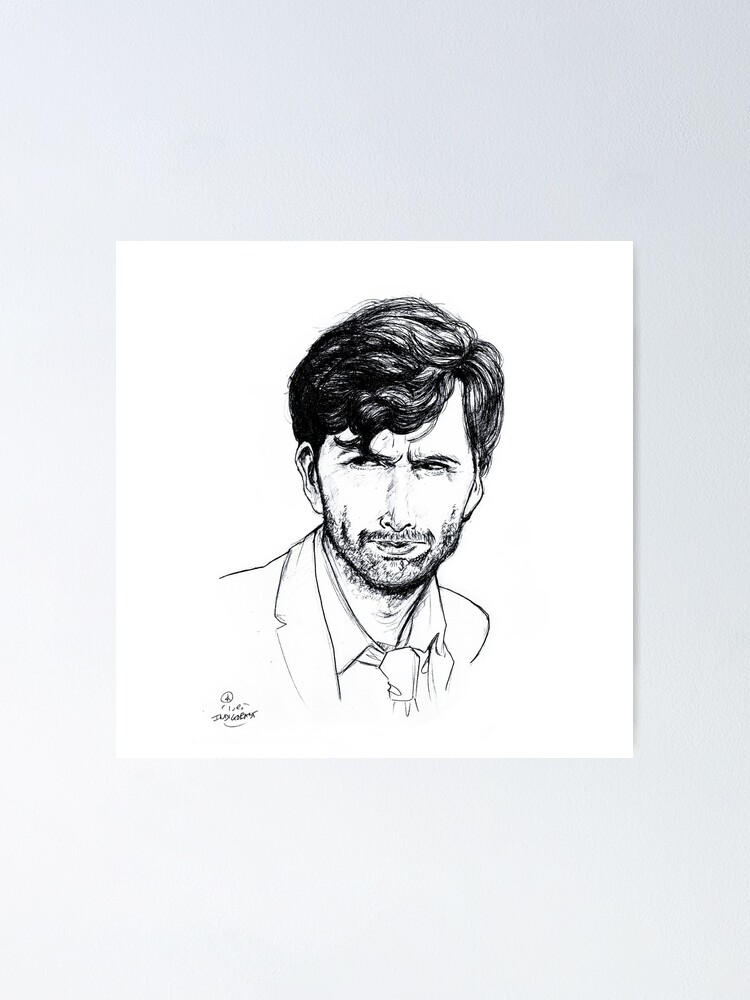 "David Tennant as Alec Hardy Etching" Poster for Sale by ieindigoeast ...