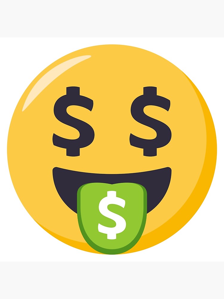 "JoyPixels™ Money-Mouth Face Emoji" Poster for Sale by joypixels | Redbubble
