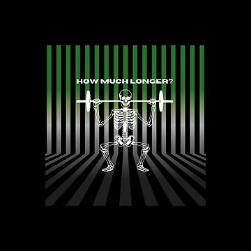 "How Much Longer, Aromantic pride Flag, Skeleton Weightlifting graphic ...