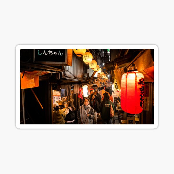 "Omoide Yokocho ：Showa era Izakaya district" Sticker for Sale by ...