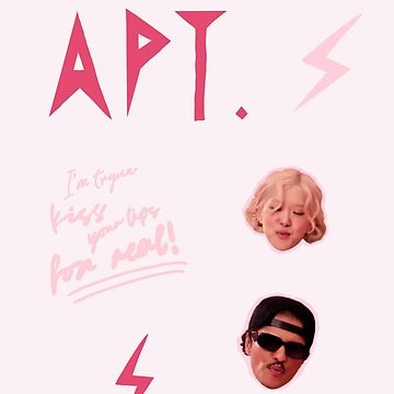 "Apt." Sticker for Sale by cranberryrose22 | Redbubble