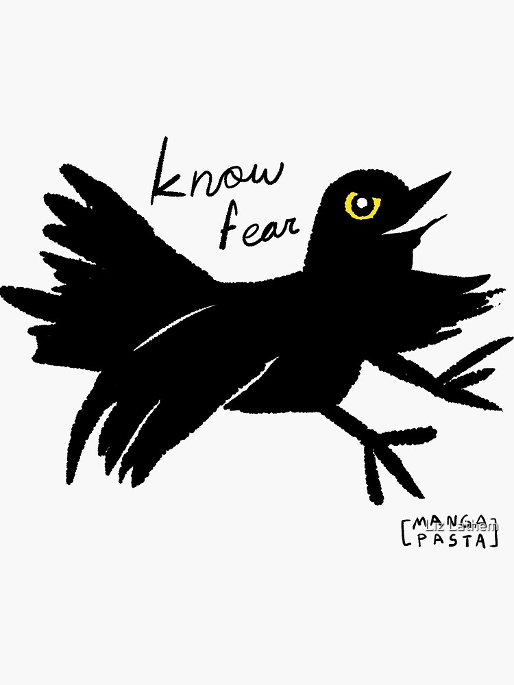 "Know Fear" Sticker for Sale by mangapasta | Redbubble