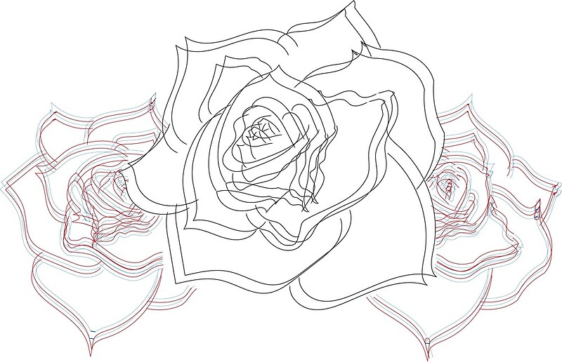 "Trippy Rose Trio" by shammond9872 | Redbubble