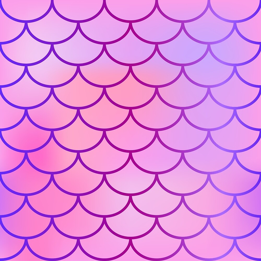 "Hot Pink Mermaid Pattern " by newburyboutique | Redbubble