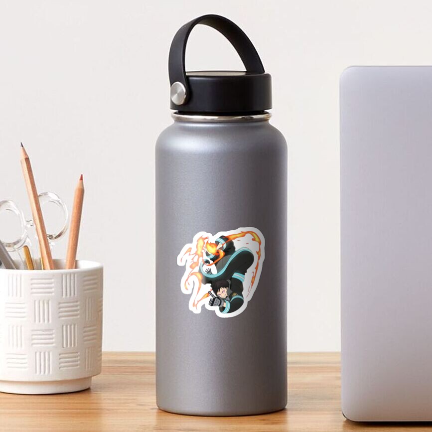 "fire force fanart" Sticker for Sale by MargueriteCl | Redbubble