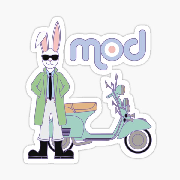 "Bunny Mod" Sticker by prrrk03 | Redbubble