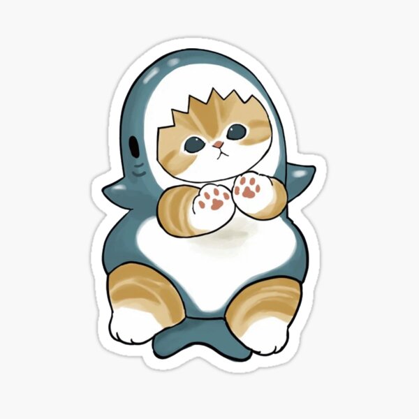 "Mofusand - Shark Baby" Sticker for Sale by penny555 | Redbubble
