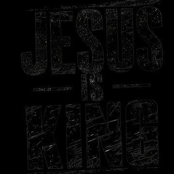 "Jesus Is King Bold Provocative Statement Design" Sticker for Sale by ...