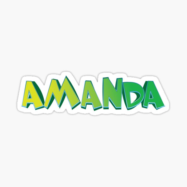 "Amanda" Sticker for Sale by hamsters | Redbubble