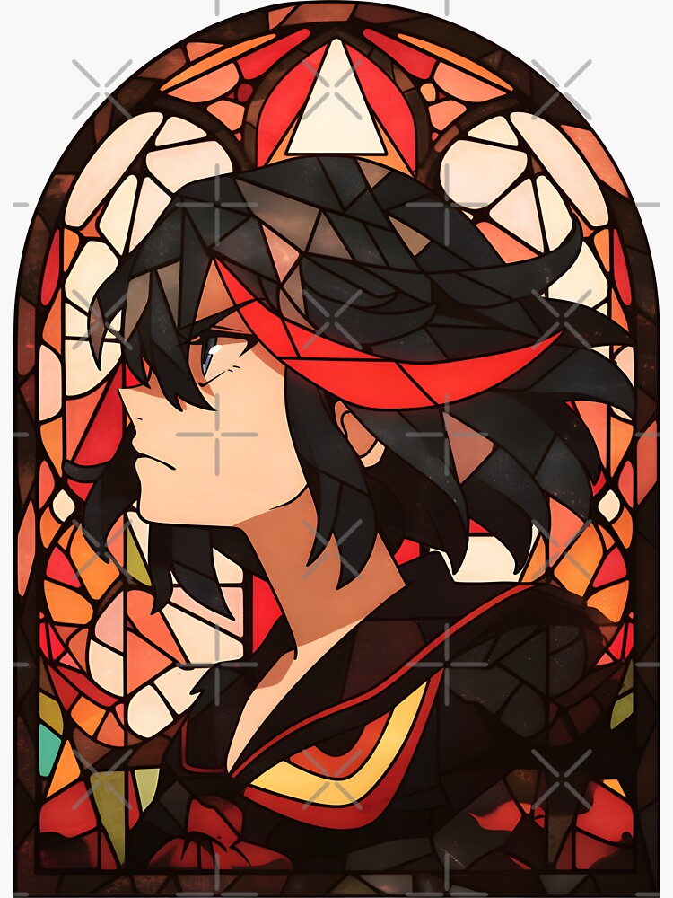 "Stained Glass Ryuko" Sticker for Sale by SchellStation | Redbubble