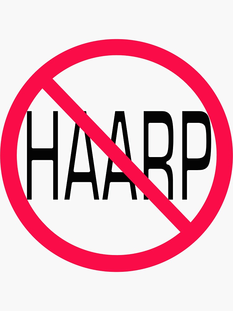 "HAARP" Sticker for Sale by wickedcartoons | Redbubble