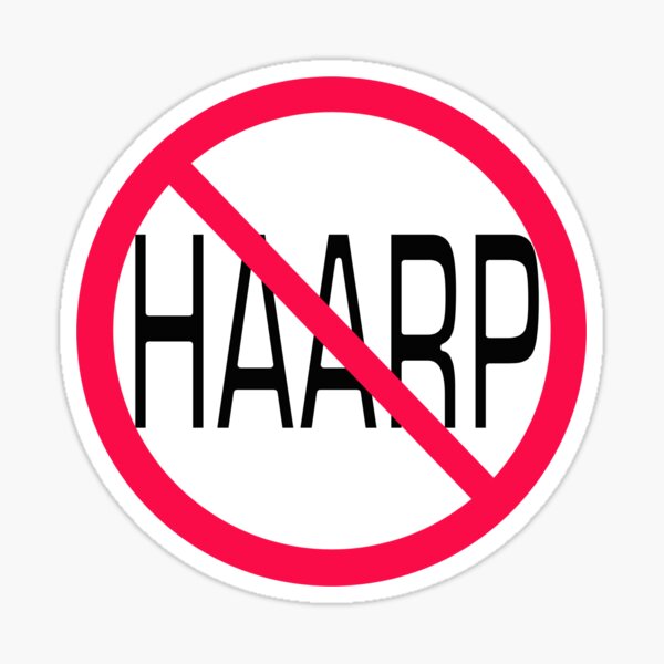 "HAARP" Sticker for Sale by wickedcartoons | Redbubble