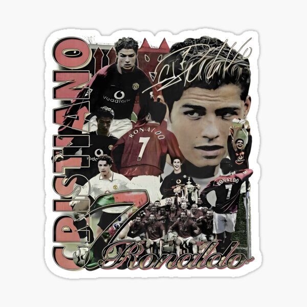 "Limited Cristiano Ronaldo CR7 Vintage" Sticker for Sale by Renetta ...