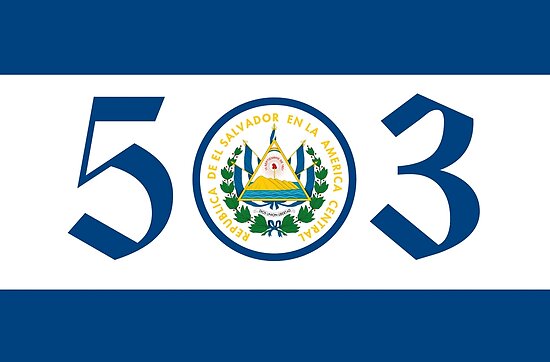"El Salvador 503 Flag Guanaco Design" Poster by estudio3e | Redbubble