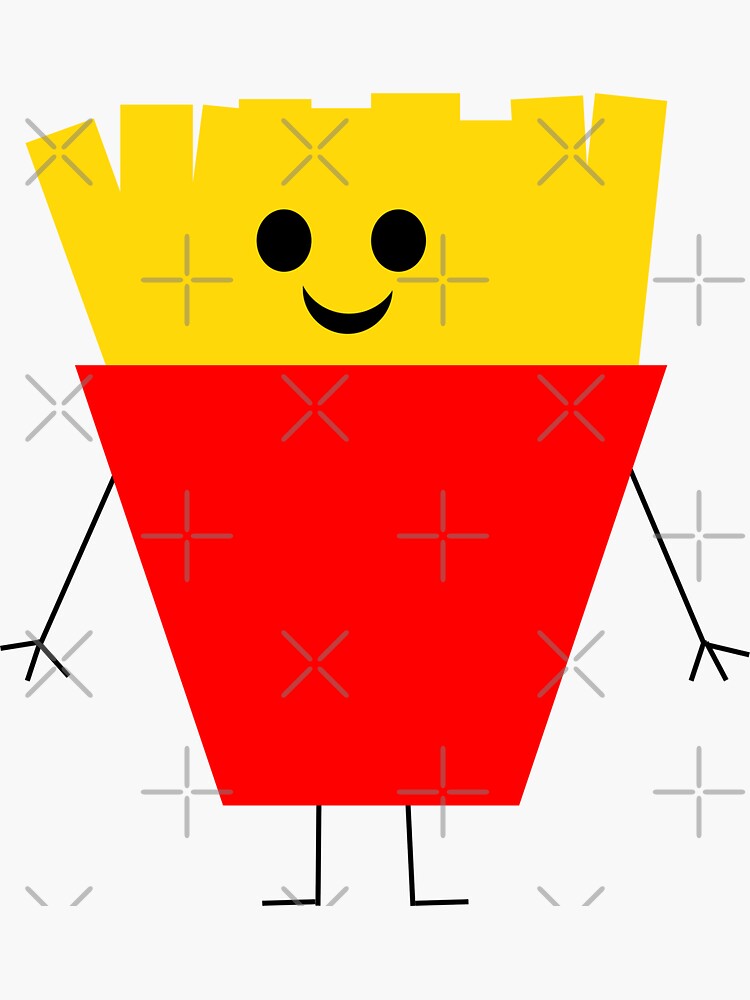 "Fry Cartoon " Sticker for Sale by stelsanc | Redbubble