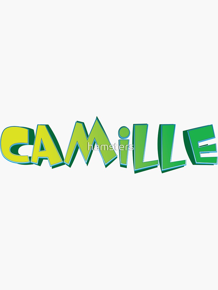 "Camille" Sticker for Sale by hamsters | Redbubble