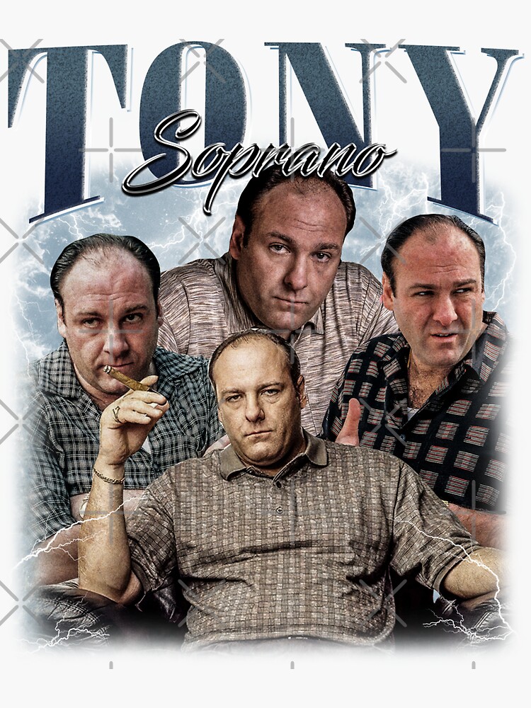 "Retro Tony Soprano Vintage The Sopranos Movie" Sticker for Sale by ...