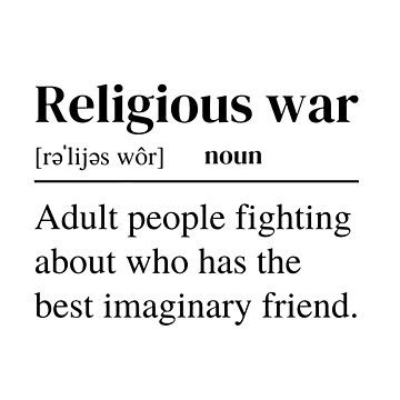 "Funny Religious War Definition" Essential T-Shirt for Sale by ...