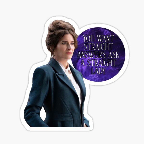 "Agatha Straight Answers " Sticker for Sale by HazeBeanDesigns | Redbubble